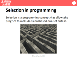 Lesson 7 Python Selection Learnbylayers