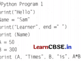 Introduction To Python Class 9 Ai Notes Learn Cbse