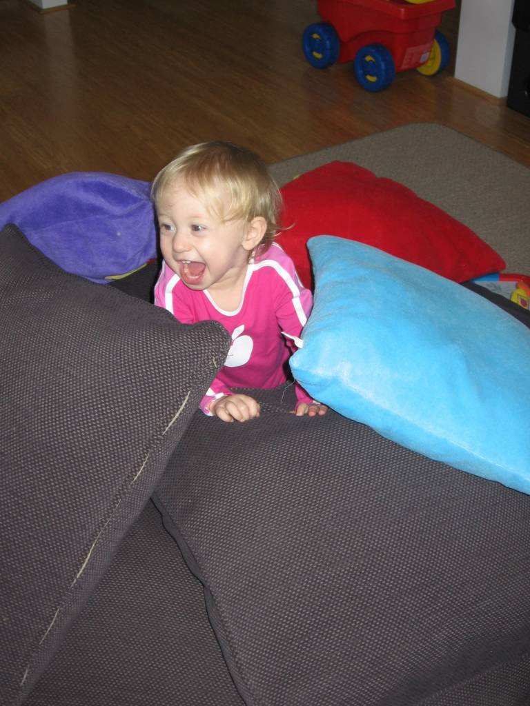 Tips and Tricks- When in doubt, use couch cushions!