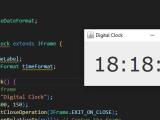 Java Digital Clock Using Swing With Explanation Of Code