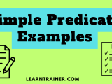 Simple Predicate Examples Learntrainer