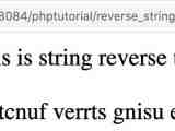 String Reverse Without Using Library Function In Php Php Reverse