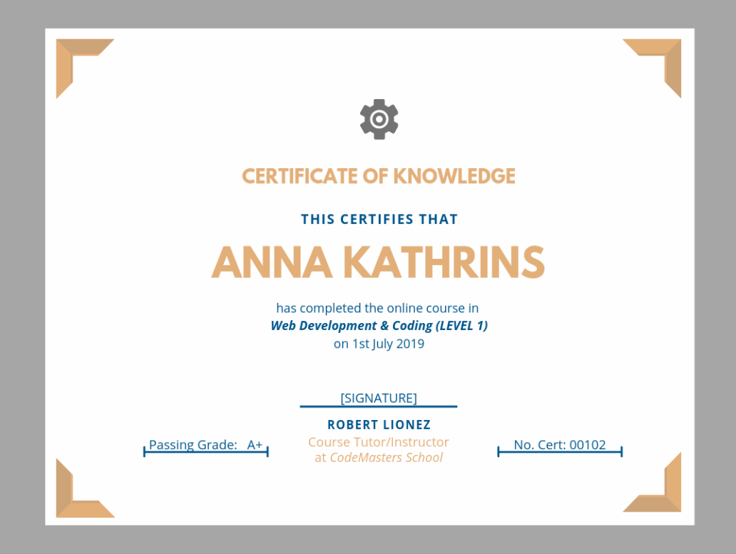 Validation Certificate Template - Sampletemplate.my.id