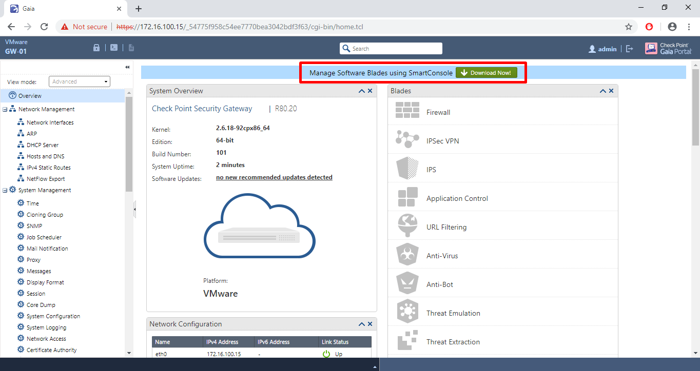 Como instalar o firewall do Check Point Gaia R80.20 – Blog de Ti