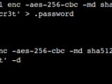 How To Use Encrypted Password In Bash Script