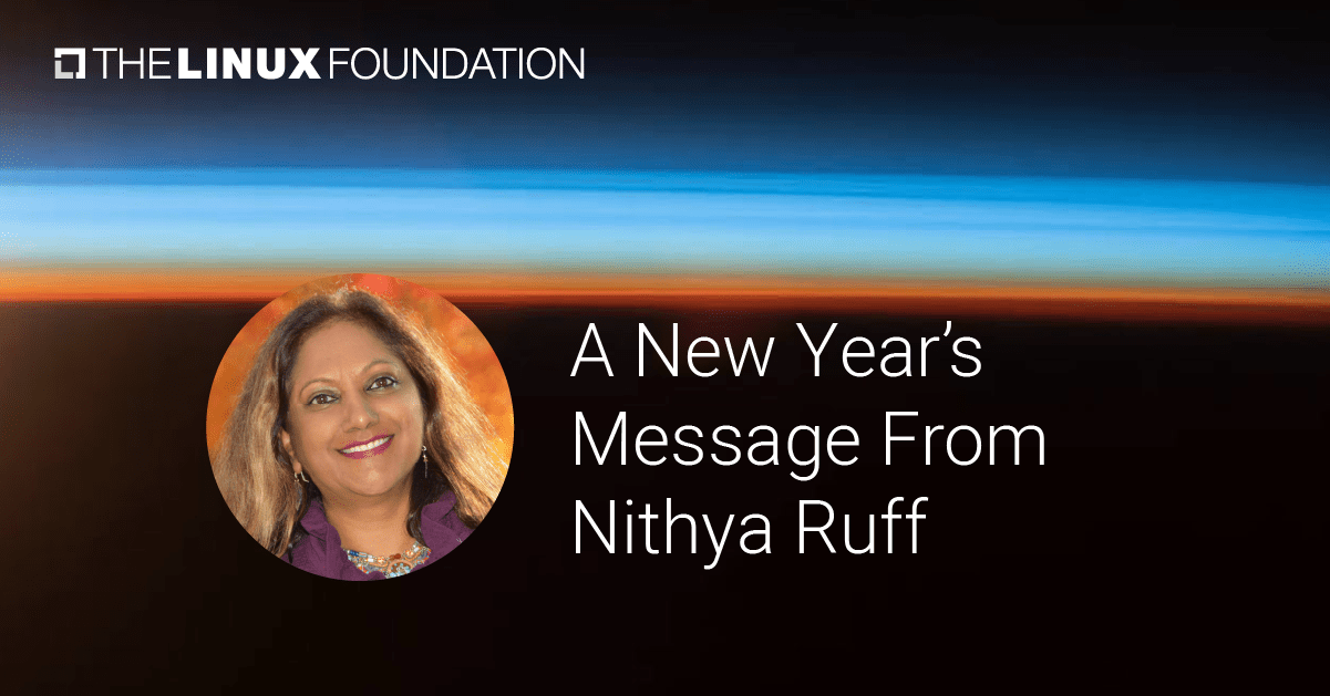 A New Year S Message From Nithya Ruff 2022 Linux Foundation