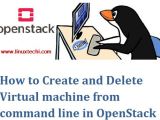 How To Create An Instance In Openstack Via Command Line