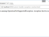 Spring Mvc Creating A Custom Handlerexceptionresolver