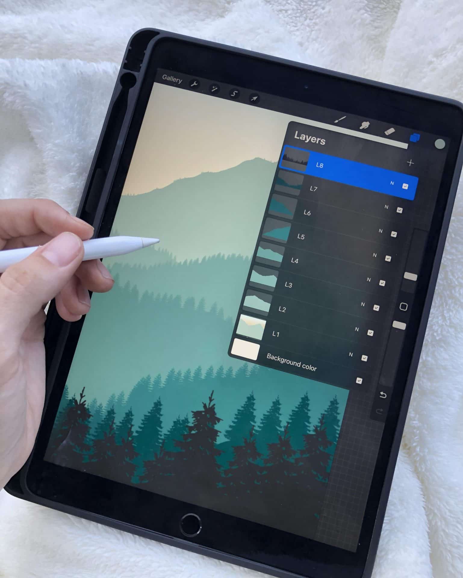 Understanding layers in Procreate - Art & Architecture