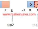 Create Or Implement Two Stacks Using Single Array In Java Example