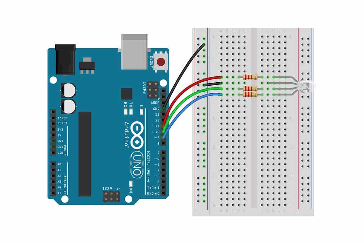 How To Make A Circuit With Led Lights Arduino - Wiring Draw And Schematic
