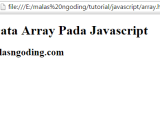 Belajar Javascript Part 5 Mengenal Tipe Data Pada Javascript