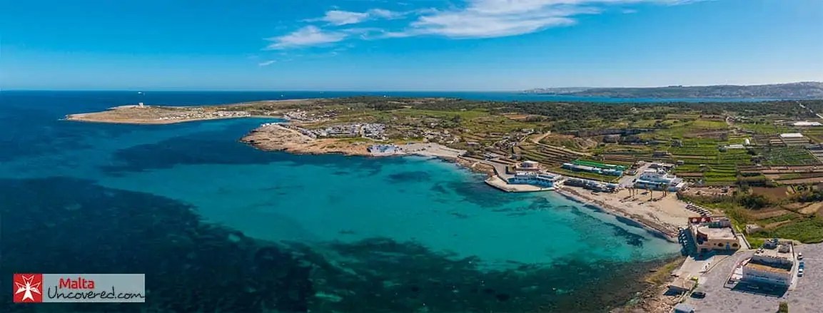 Armier and Little Armier, two beaches in the North of Malta
