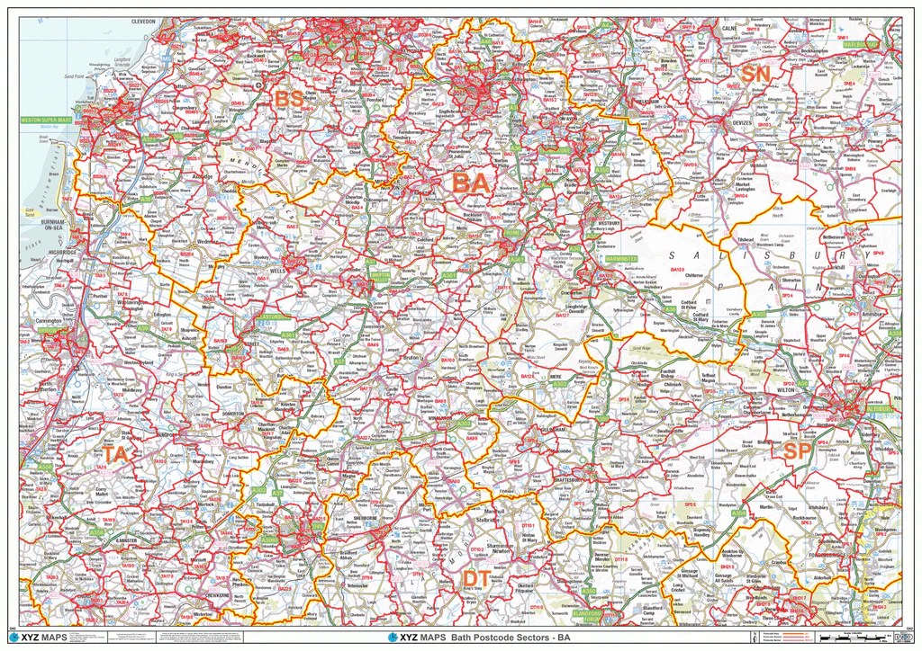 Bath Postcode Map Ba Map Logic