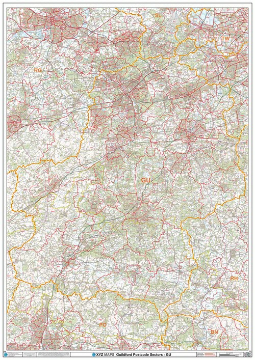Postcode Maps By Individual Postcode Areas Map Logic