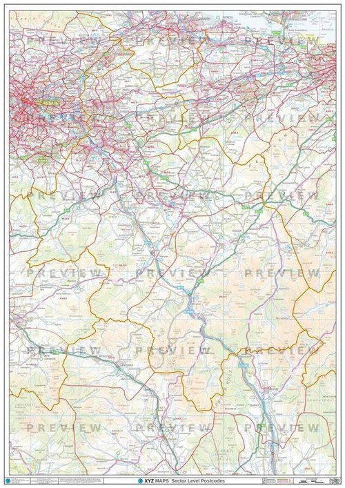Postcode Maps By Individual Postcode Areas Page 2 Map Logic