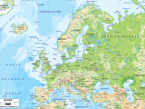 Europe Physical Map Of Eu Mapsof Net