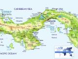 Physical Map Of Panama Mapsof Net