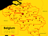 Map Mapa Belgii Belgium Mapsof Net
