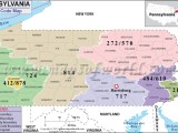 Pennsylvania Area Codes List Mapsofworld