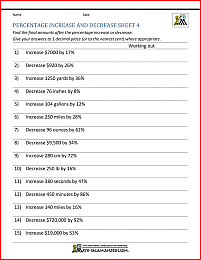 Percent Increase Or Decrease Worksheets 15 Worksheets Com - Download Amazing Abstract Background | Retina