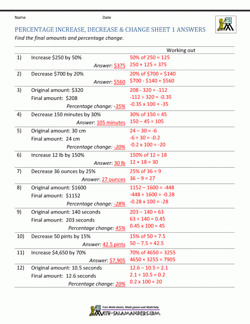 Percentage Increase And Decrease Online Exercise For Live - Download Premium Ocean Image | Retina
