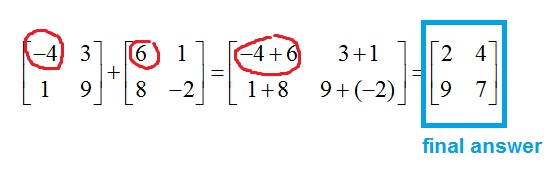 Adding And Subtracting Matrices And Multiplying A Matrix By A Constant Mathbootcamps
