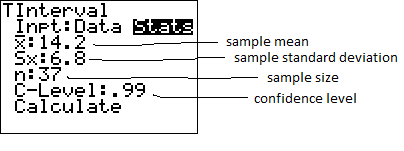 Confidence Intervals for the Mean Using the TI83 or 84 Graphing ...