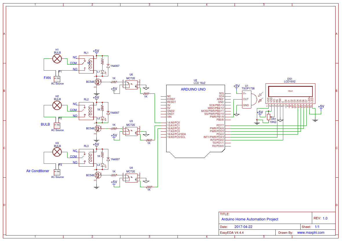 Ir Remote Control Home Appliances Circuit Diagram