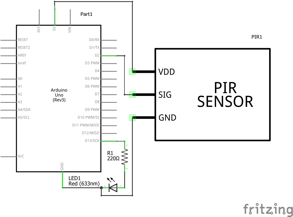 Pir Motion Detector Schematic Diagram - Circuit Diagram