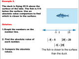 Math Example Comparing Absolute Values Example 2 Media4math