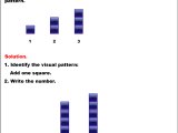 Math Example Number Patterns Modeling Number Patterns Example 1