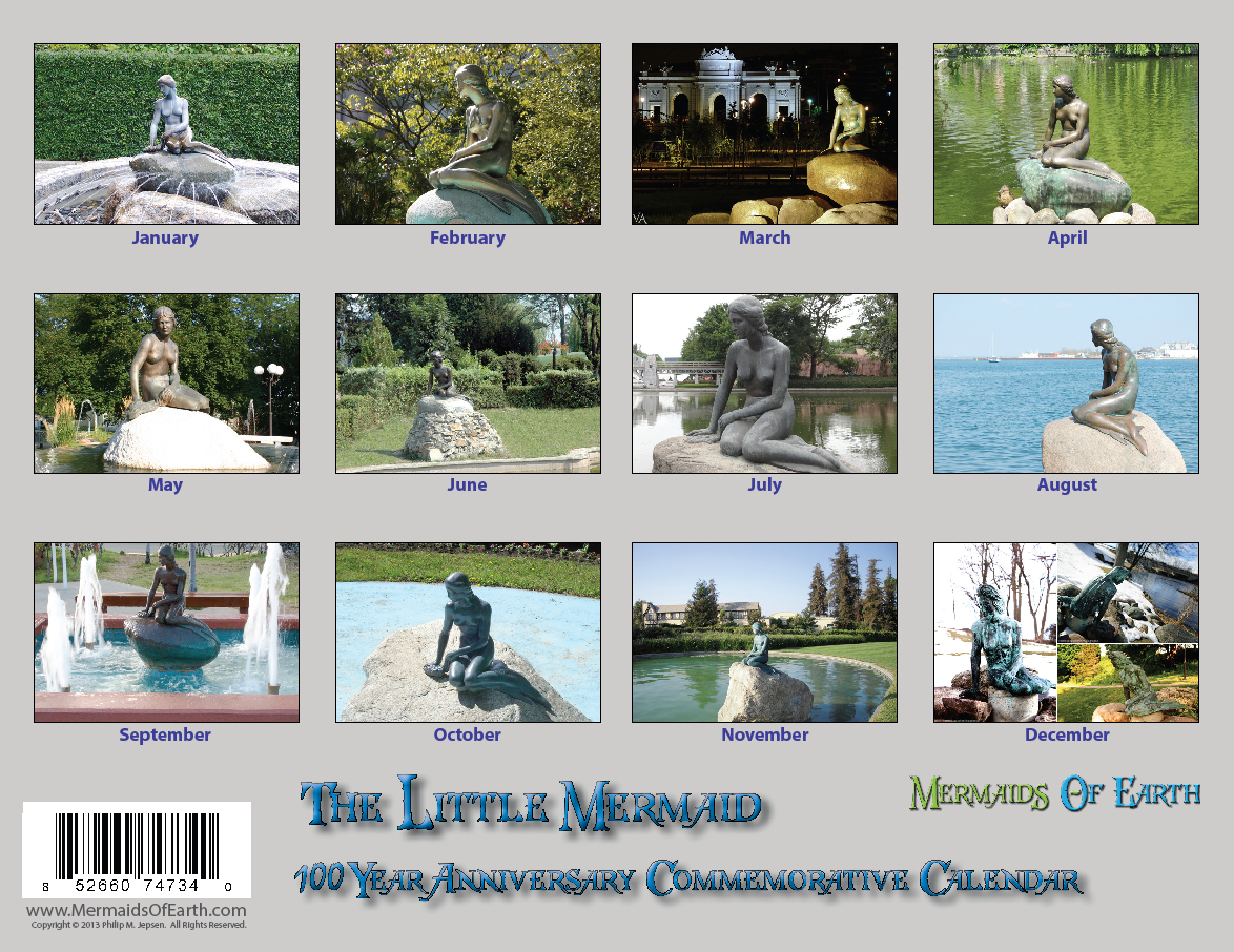 The Little Mermaid Centennial Commemorative 2014 Calendar - Mermaids of ...