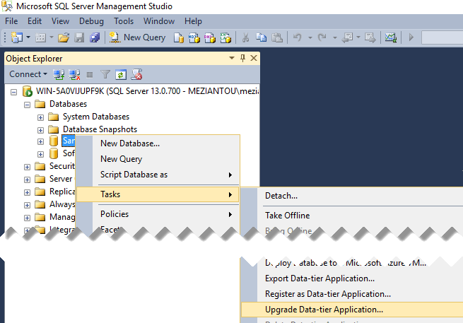 Deploying A Sql Server Database With Data Tier Application Dacpac