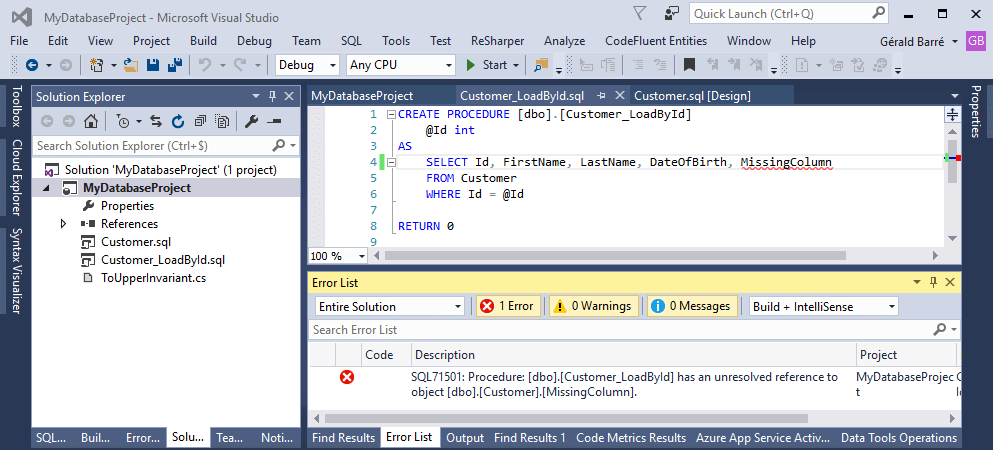 Exploring The Sql Server Database Project In Visual Studio Meziantou