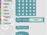 Led Pattern Using The Microsoft Block Editor For Micro Bit