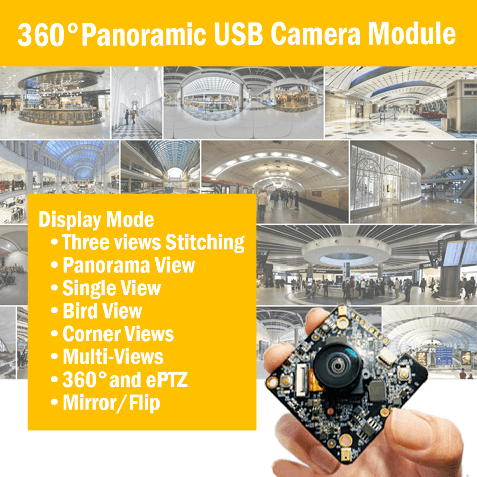 360° Degree Panoramic Wide Angle USB CMOS Camera Module | Midas Touch
