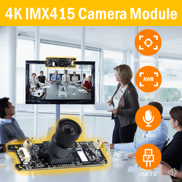 4K UHD 8MP 2160P SONY IMX 415 USB Camera Module | Midas Touch