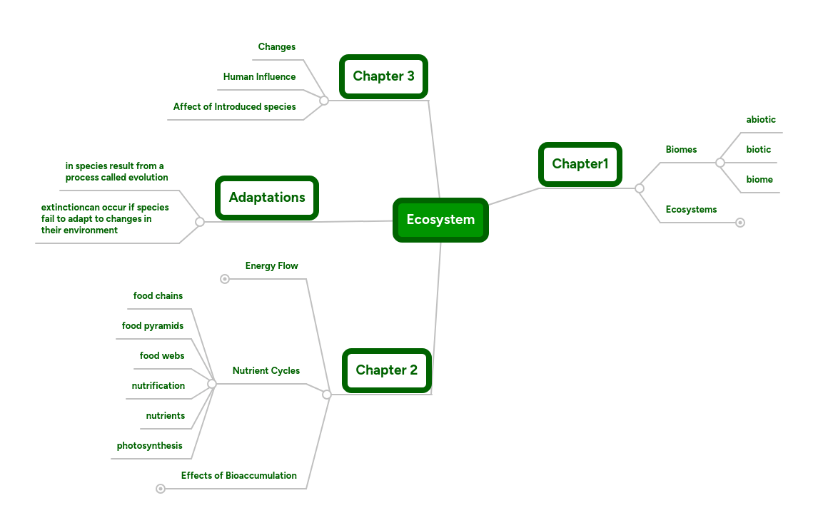 Ecosystem Mindmeister Mind Map