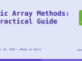 Basic Array Methods A Practical Guide Mintbit