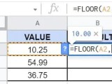 How To Use The Floor Function In Google Sheets