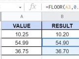 How To Use The Floor Function In Google Sheets