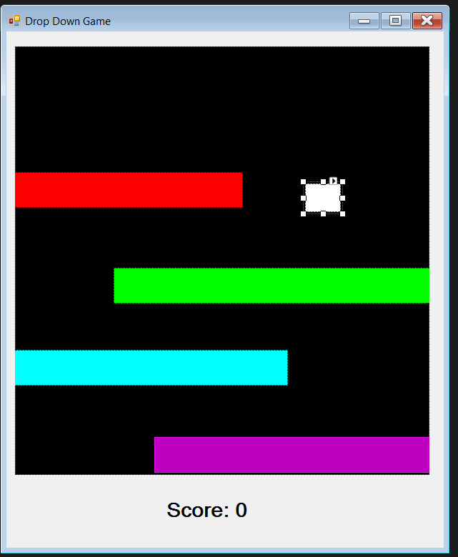 C Tutorial Create A Platform Drop Down Game Moo Ict Project Based Tutorials