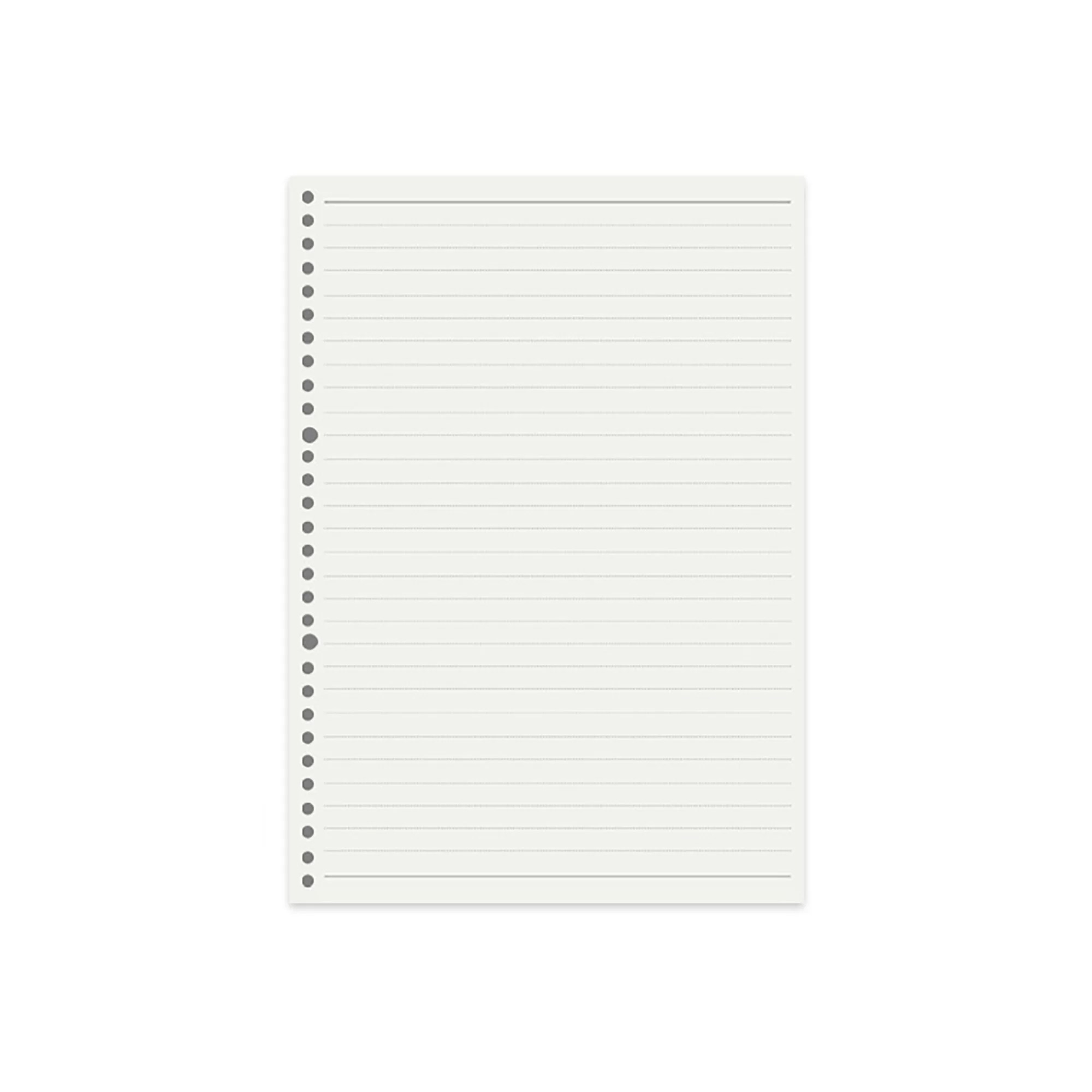 File Binding Kit - A4 Ruled Refill Paper Pack | MoshiMoshi UK
