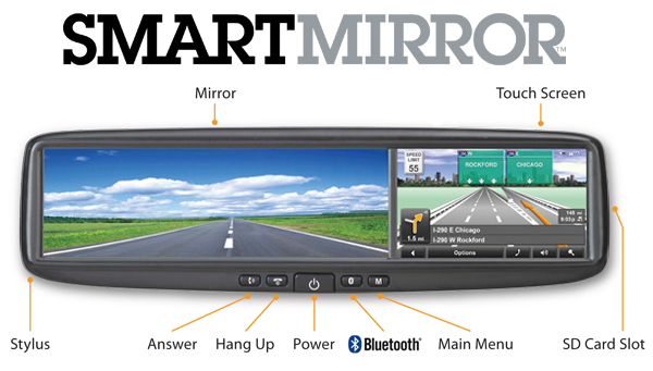 SmartMirror Touchscreen Navigation with Bluetooth - Mr. Kustom Chicago ...