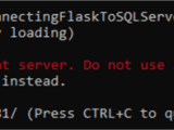 Flask Python Reporting For Sql Server