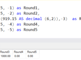 Sql Round Function Examples