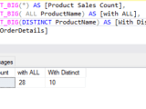 Sql Count And Sql Count Big Functions
