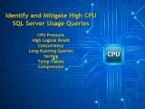 Sql Server Cpu Usage Tips For Performance Tuning
