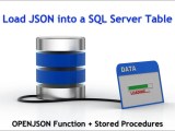 Load Json Into Sql Server Table